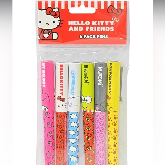 Hello Kitty | Office | Hello Kitty And Friends Six Pack Of Pens | Poshmark